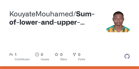 Github Kouyatemouhamedsum Of Lower And Upper Triangular Matrix