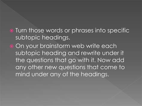 PPT Creating Subtopics PowerPoint Presentation Free Download ID