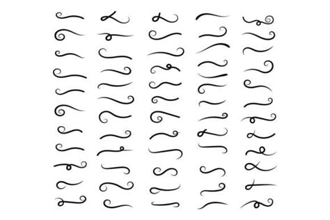 Flourishes Swirls Decorative Elements Graphic By Nurearth · Creative