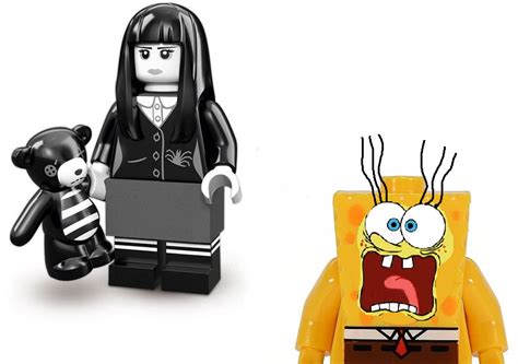 Lego Spongebob Scared Of Spooky Girl By Happaxgamma On Deviantart