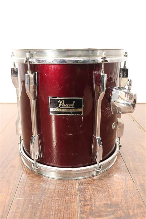 Pearl 10x10 Export Series Rack Tom Drum Maroon Wrap Reverb Uk