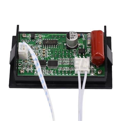 Dl85 Led 디지털 전압계 전류계 Ac100 300v 100a 자동차 오토바이 전압 전류 미터 볼트 감지기 테스터 모니터 패널 레드