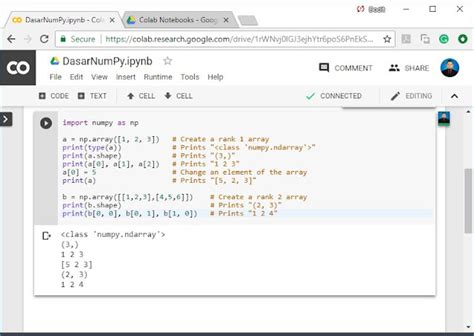 Tutorial Dasar Numpy