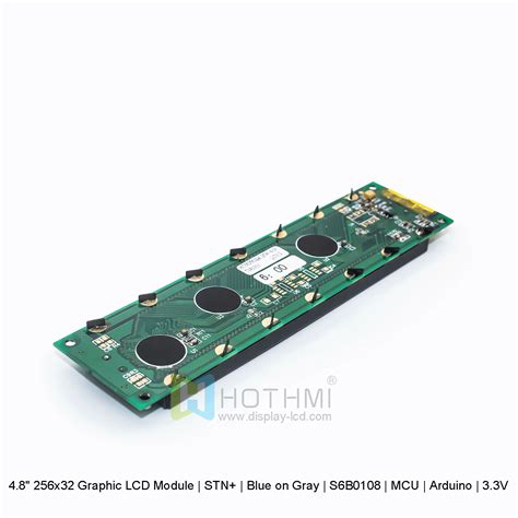 Graphic LCD Module STN 4 8 256x32 Blue On Gray S6B0108 MCU Arduino 3 3V