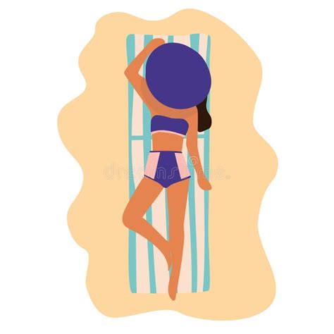 Sun Tanning Cartoon
