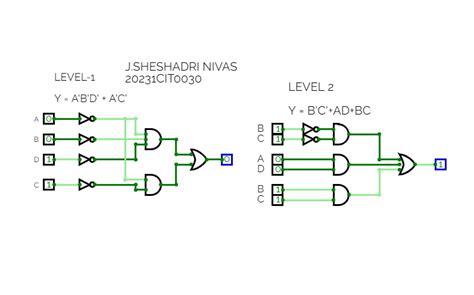 CircuitVerse DESIGN OF COMBINATION
