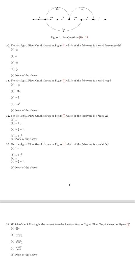Solved For The Signal Flow Graph Shown In Figure Which Chegg