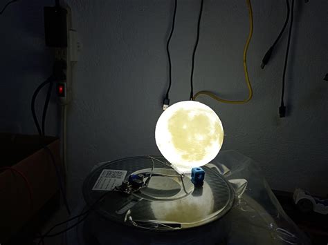 Wip Moon Lamp Using High Brightness Leds R3dprinting