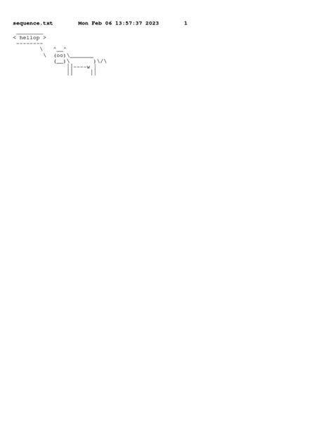 Cowsay Pdf Cowsay Pdf