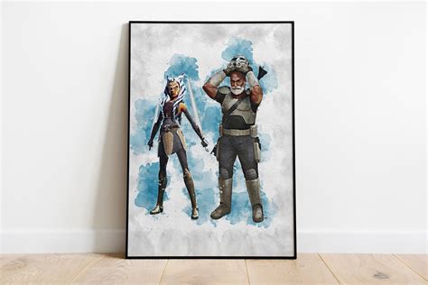 Poster Ahsoka Tano And Captain Rex Poster Star Wars Poster Poster