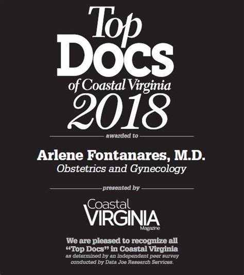 Congratulations To Dr Fontanares On Being Listed In Coastal Magazines