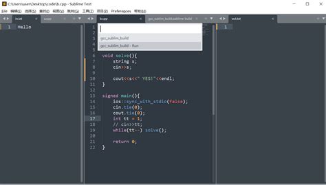 Sublime编译器c配置 重定向输入输出 Emptyy 博客园