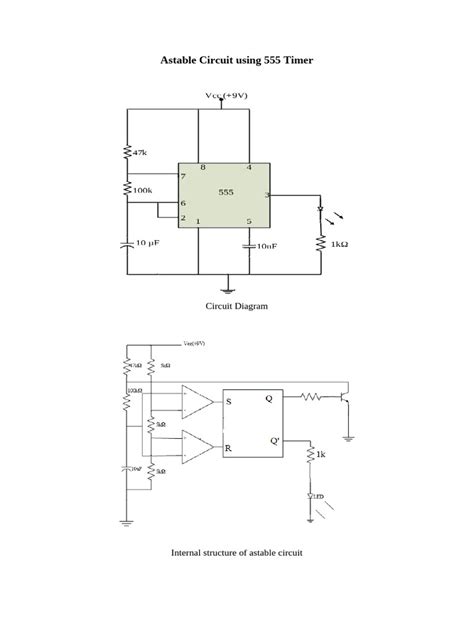 Astable Circuit Using 555 Timer Pdf