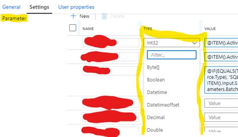 Authoring Failing To Select Datatypes For Parameters Or Additional
