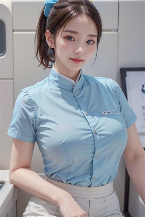 Ai가 그린 이쁜 승무원