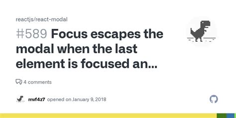 Focus Escapes The Modal When The Last Element Is Focused And Has