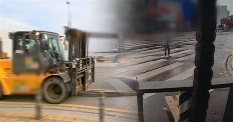 보행자 못 봤다지게차 사각지대 직접 확인해보니