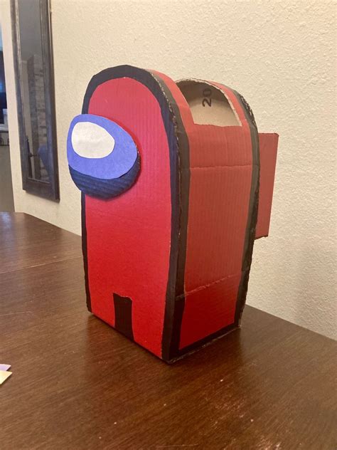 among us valentine box diy