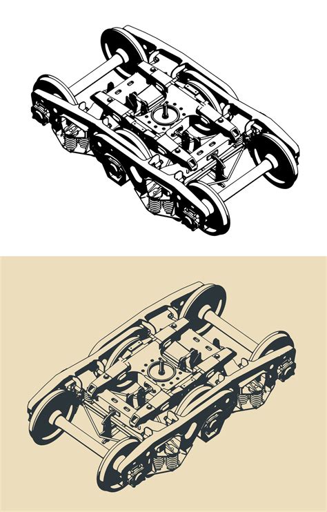 Locomotive Bogie Illustrations 46331891 Vector Art At Vecteezy