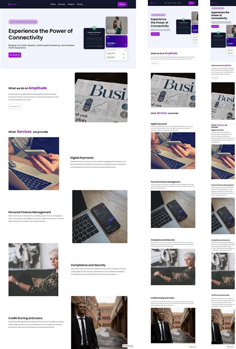 Responsive Hero Section Of Using Framer Motion Behance