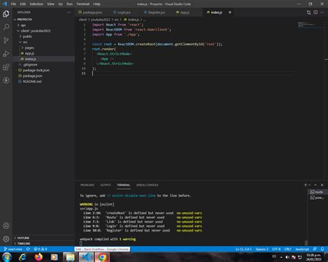 Javascript React And Node Show Nothing When I Run The Localhost Stack Overflow
