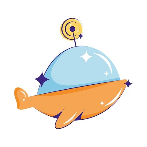 Projeto De Naves Espaciais Vetor Premium