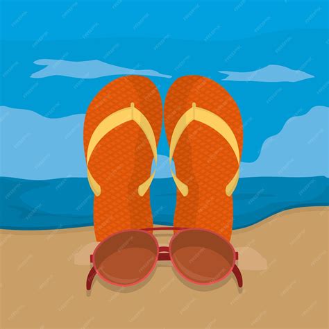 Premium Vector Beach And Summer Elements Cartoons