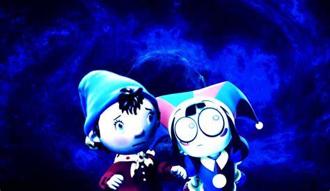 Noddy And Pomni In The Blue Void By Brad090904 On Deviantart