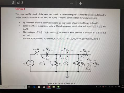 Solved 3 Of 3 Exercise 4 The Expanded RC Circuit Of The Chegg Com