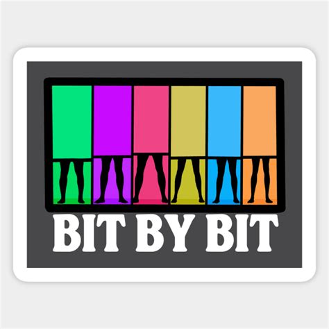Naked Attraction Bit By Bit In White Naked Sticker TeePublic