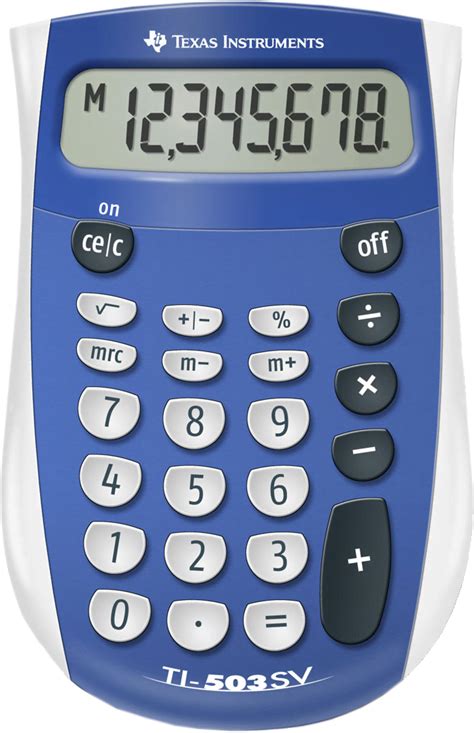 Texas Instruments Ti 503sv Basic Battery Powered Calculator Tech Line