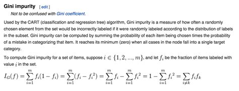 Basic Gini Impurity Derivation Cross Validated