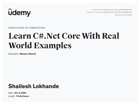 Shailesh Lokhande On Linkedin Udemy Course Completion Certificate