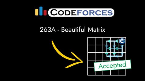 Codeforces 263a Beautiful Matrix Detailed C Solution