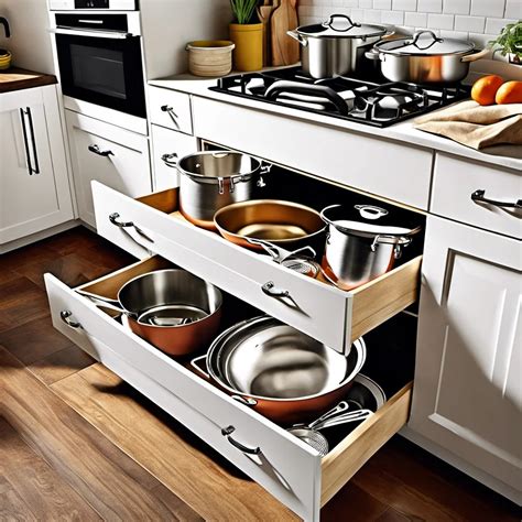 20 Pot And Pan Drawer Ideas For Ultimate Kitchen Storage Optimization