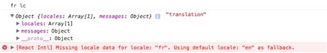 Reactjs React Intl Stopped Working Missing Locale Data For Locale