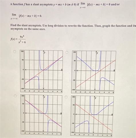Solved Find A Function Whose Graph Has The Asymptotes X Chegg