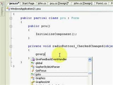C Tutorial Part Radio Button YouTube