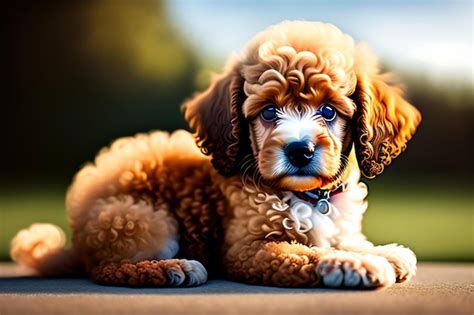 Premium Ai Image Cute Poodle Puppy
