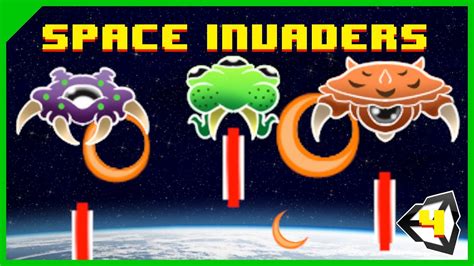 Space Invaders Unity Pt4invader Shooting Youtube