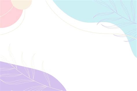 Premium Vector Flat Abstract Doodle Organic Shape Background Design For Beauty Presentation