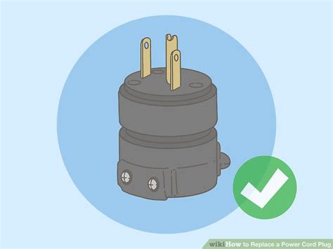 How To Replace A Power Cord Plug Steps With Pictures