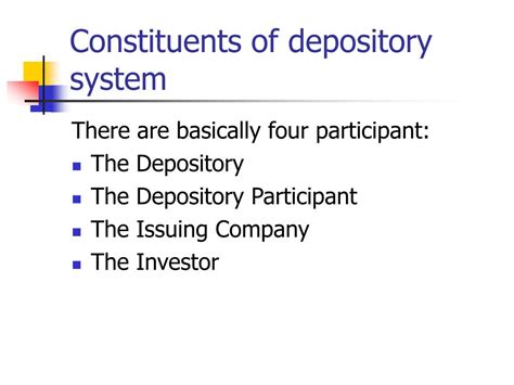 Ppt Depository System Powerpoint Presentation Free Download Id533776