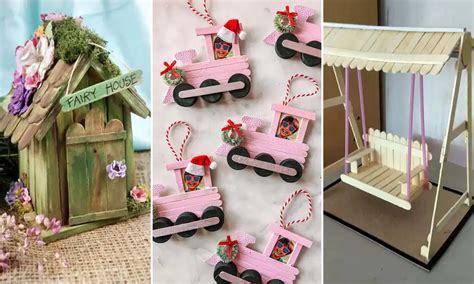 مدل کاردستی ساده با چوب بستنی برای خلاقیت فرزندانمان