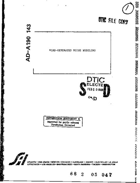 Pdf Wind‐generated Noise Modeling