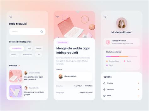 Online Course App By Ghani Pradita For Paperpillar On Dribbble