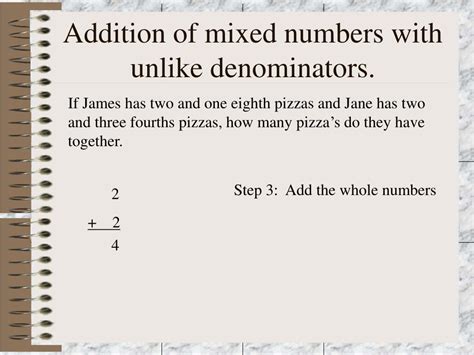 PPT Adding Mixed Numbers PowerPoint Presentation Free Download ID