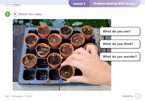 Problem Solving With Arrays Lesson Maths Au