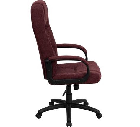 Flash Furniture High Back Burgundy Fabric Executive Swivel Chair With