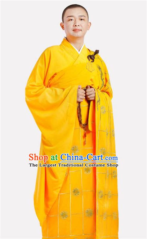 Chinese Traditional Monk Dragon Pattern Kasaya Meditation Vestment